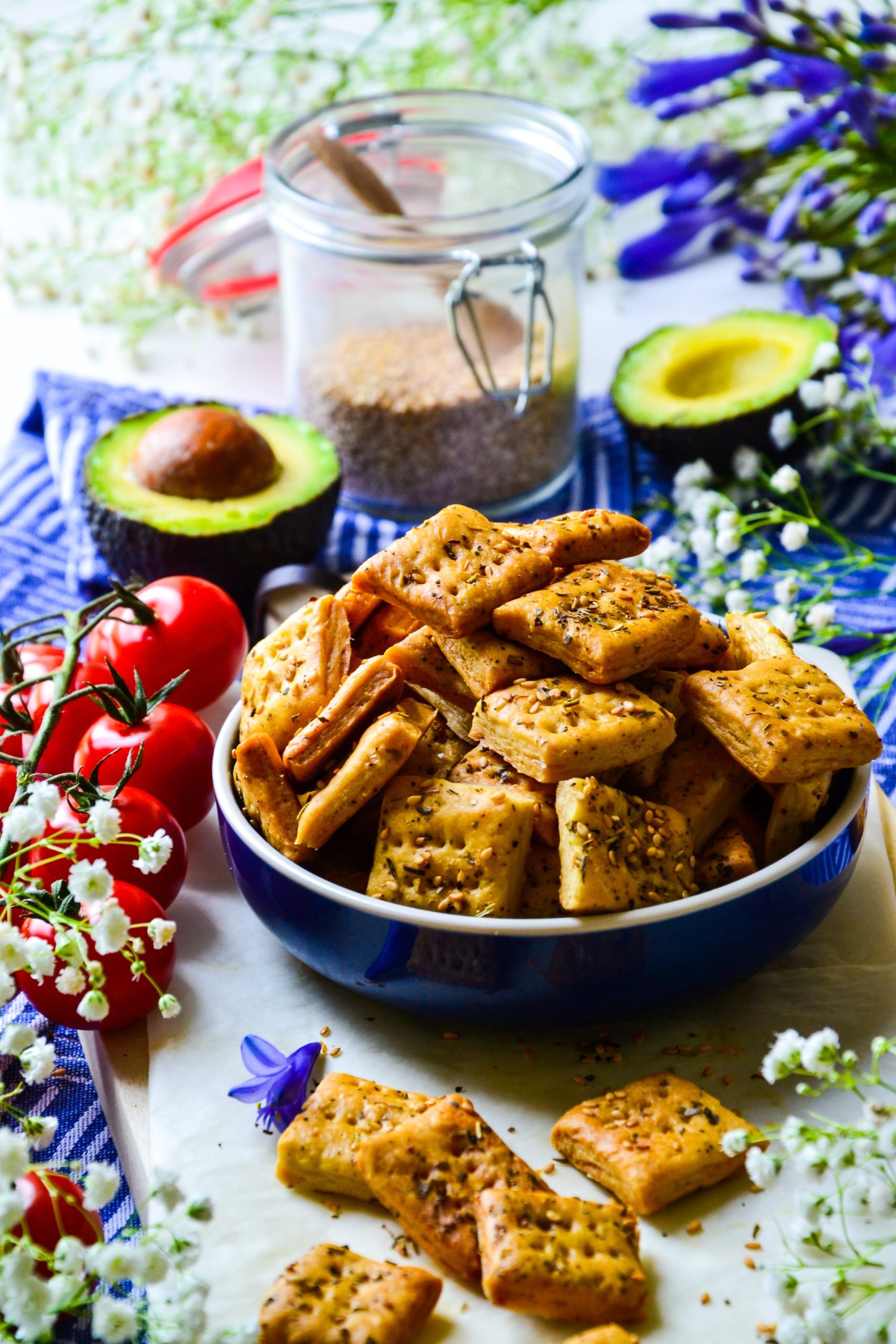Crackers apéritif faciles et légers - healthyfood_creation