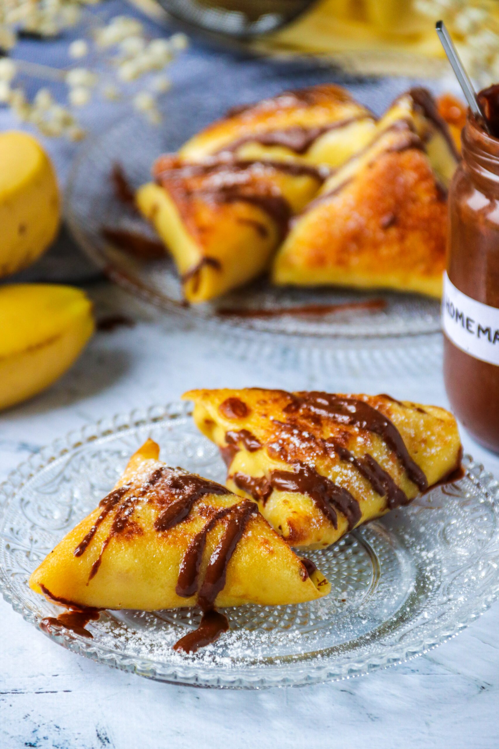 Samoussas de crêpes banane chocolat - healthyfood_creation