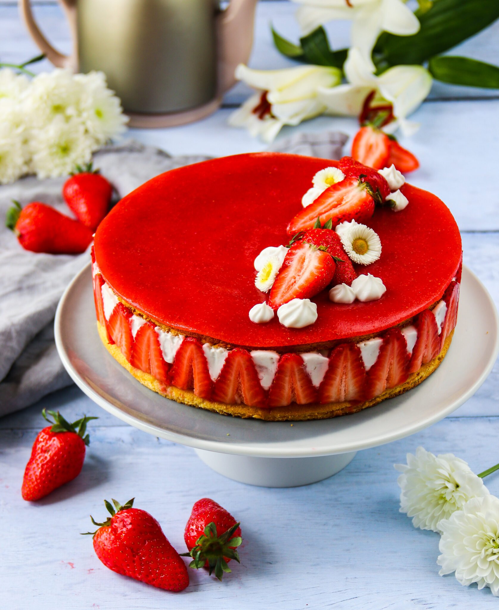 Fraisier facile et healthy - healthyfood_creation