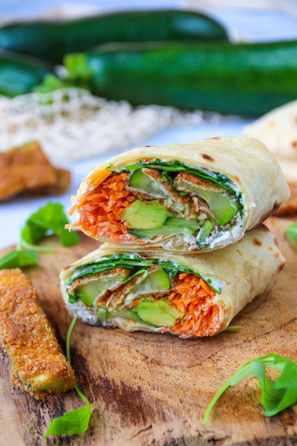Wraps maison aux courgettes panées - healthyfood_creation