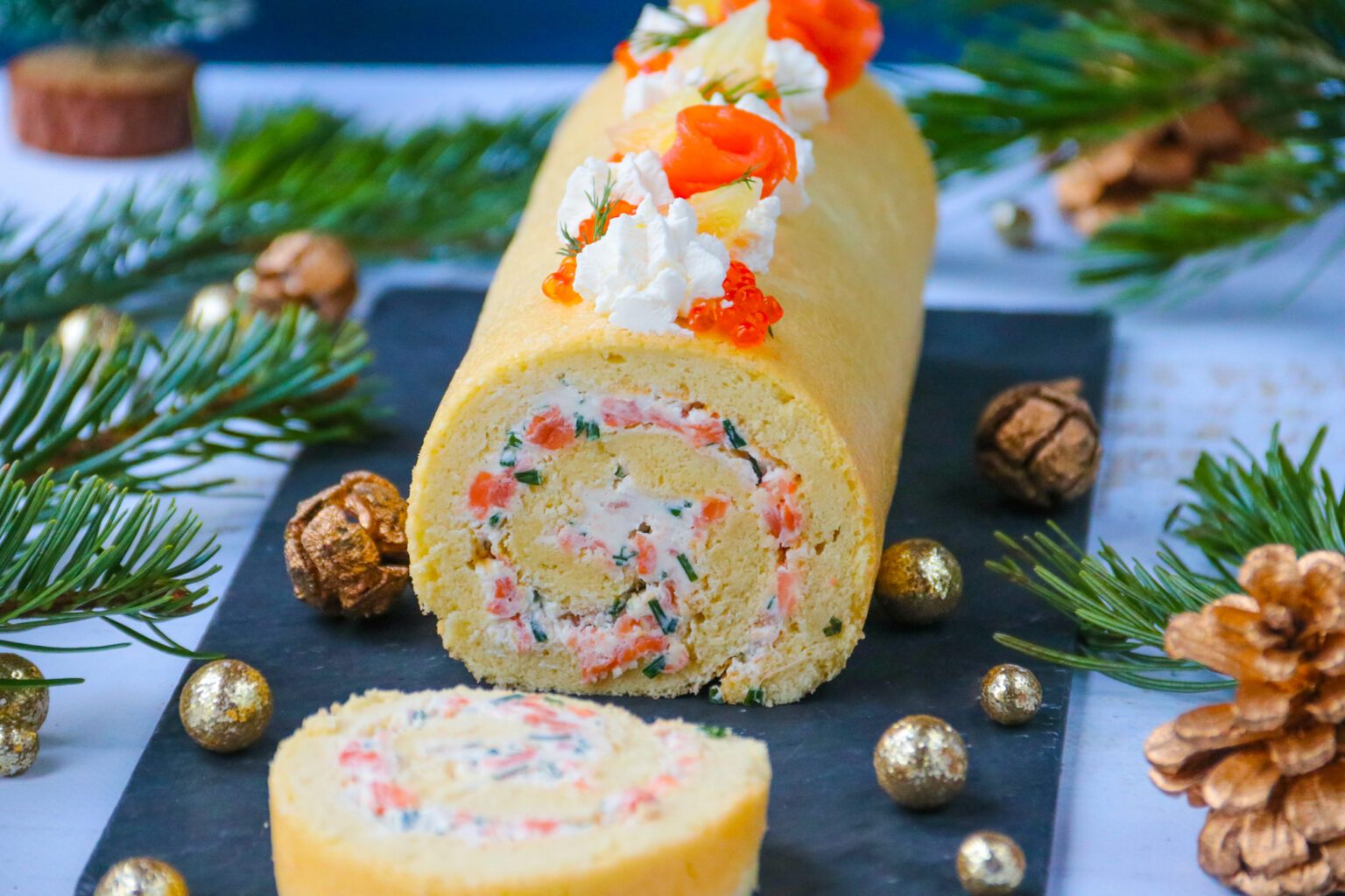 Bûche salée apéritive au saumon - healthyfood_creation