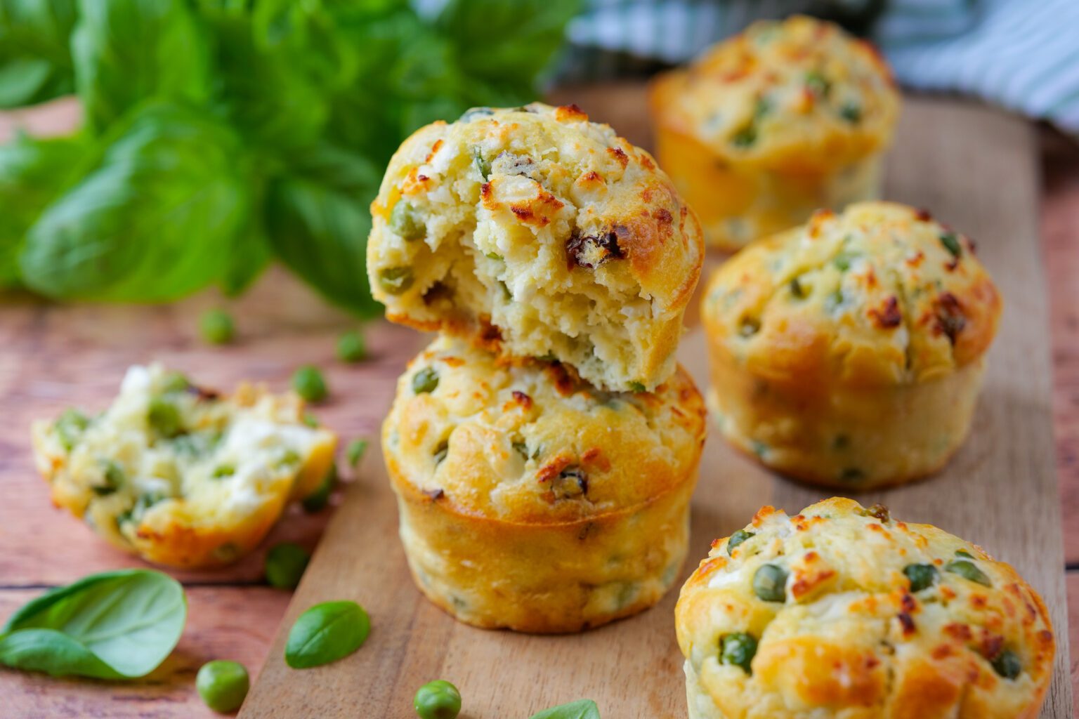 Muffins salés petits-pois et feta - healthyfood_creation