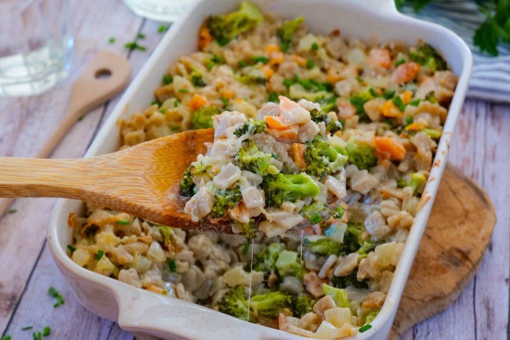 Gratin de crozets au brocoli et à la truite fumée - healthyfood_creation