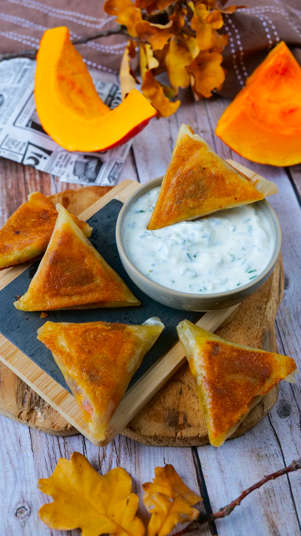 Samoussas au potimarron, feta et miel - healthyfood_creation