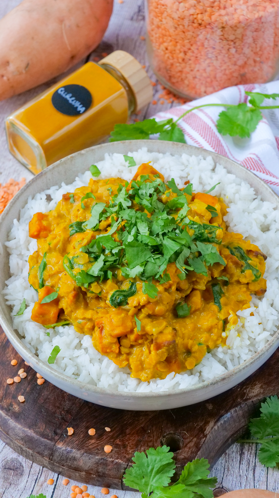 Dhaal de lentilles corail et patate douce - healthyfood_creation